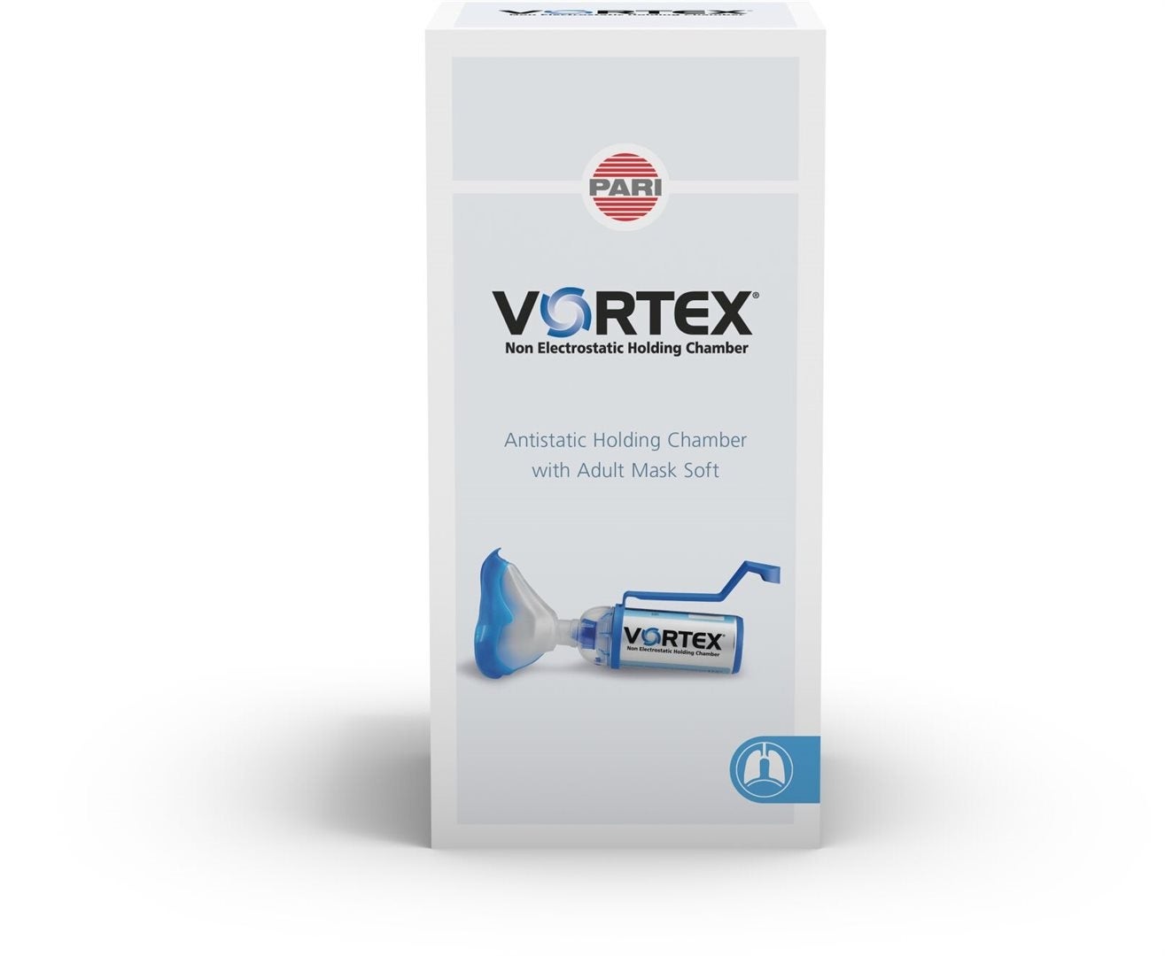 PARI VORTEX Vorschaltkammer mit Erwachsenenmaske weich - Effektive Inhalationstherapie